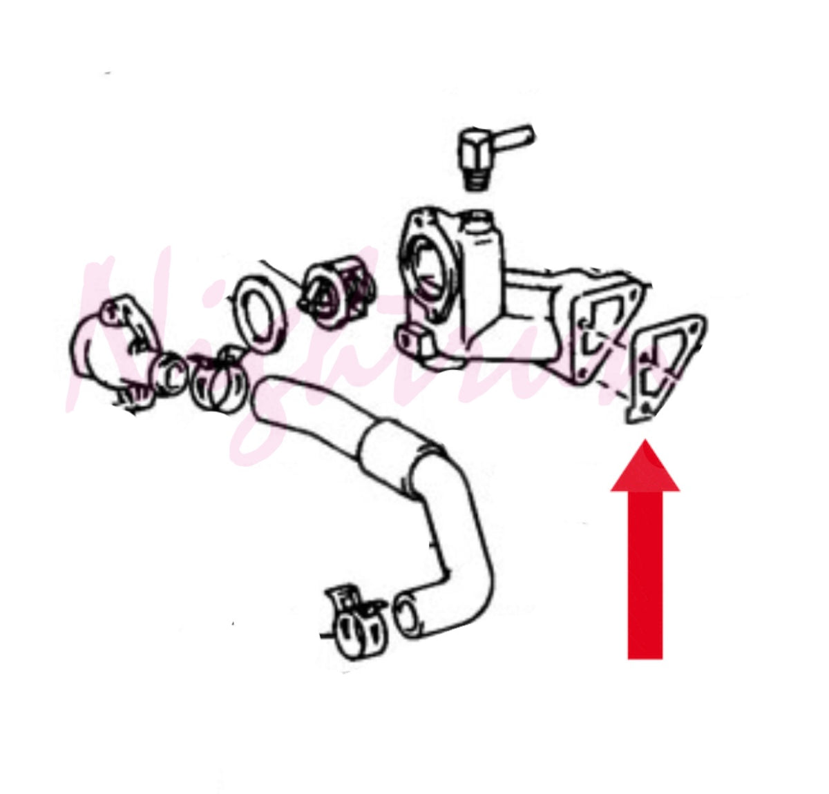 7mgte Thermostat Housing Gasket – Nightrun Garage