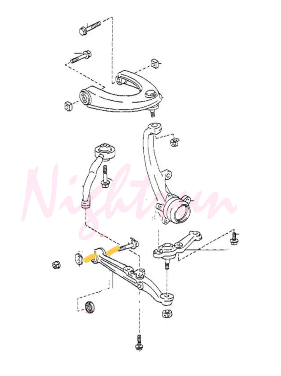 Lexus IS300 SuperPro Front Lower Inner Control Arm Bushing Kit ...