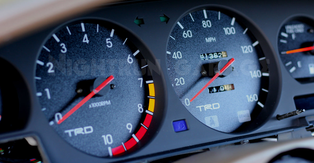 Nightrun Garage A70 Toyota Supra Gauge Cluster Faces
